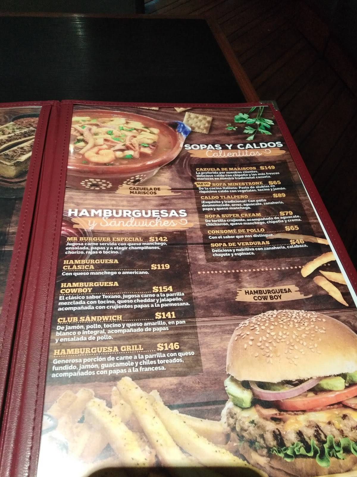 Carta de 360 Grill & Bar, Tampico