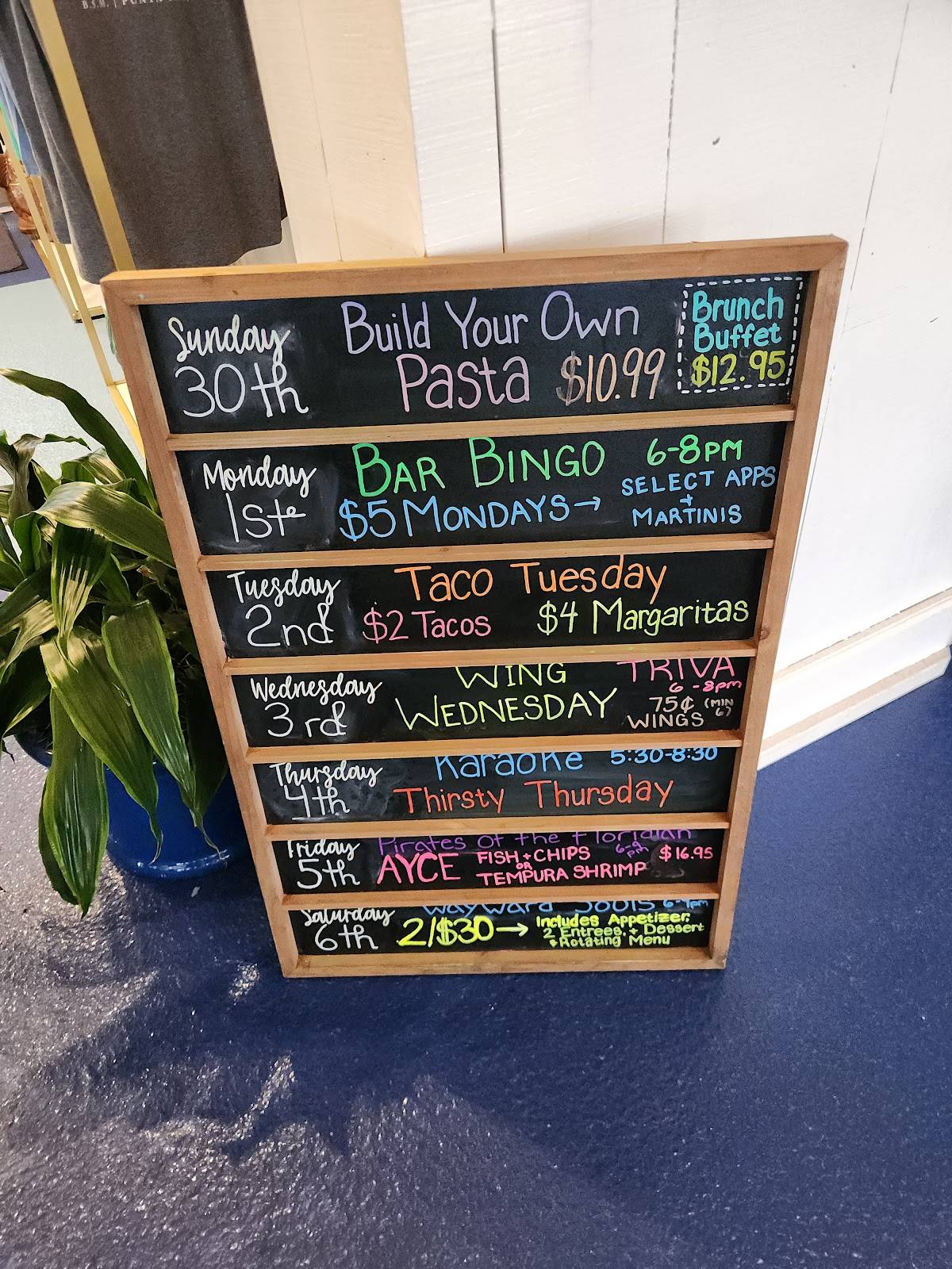 Menu at Cass Cay Restaurant & Bar, Burnt Store Marina