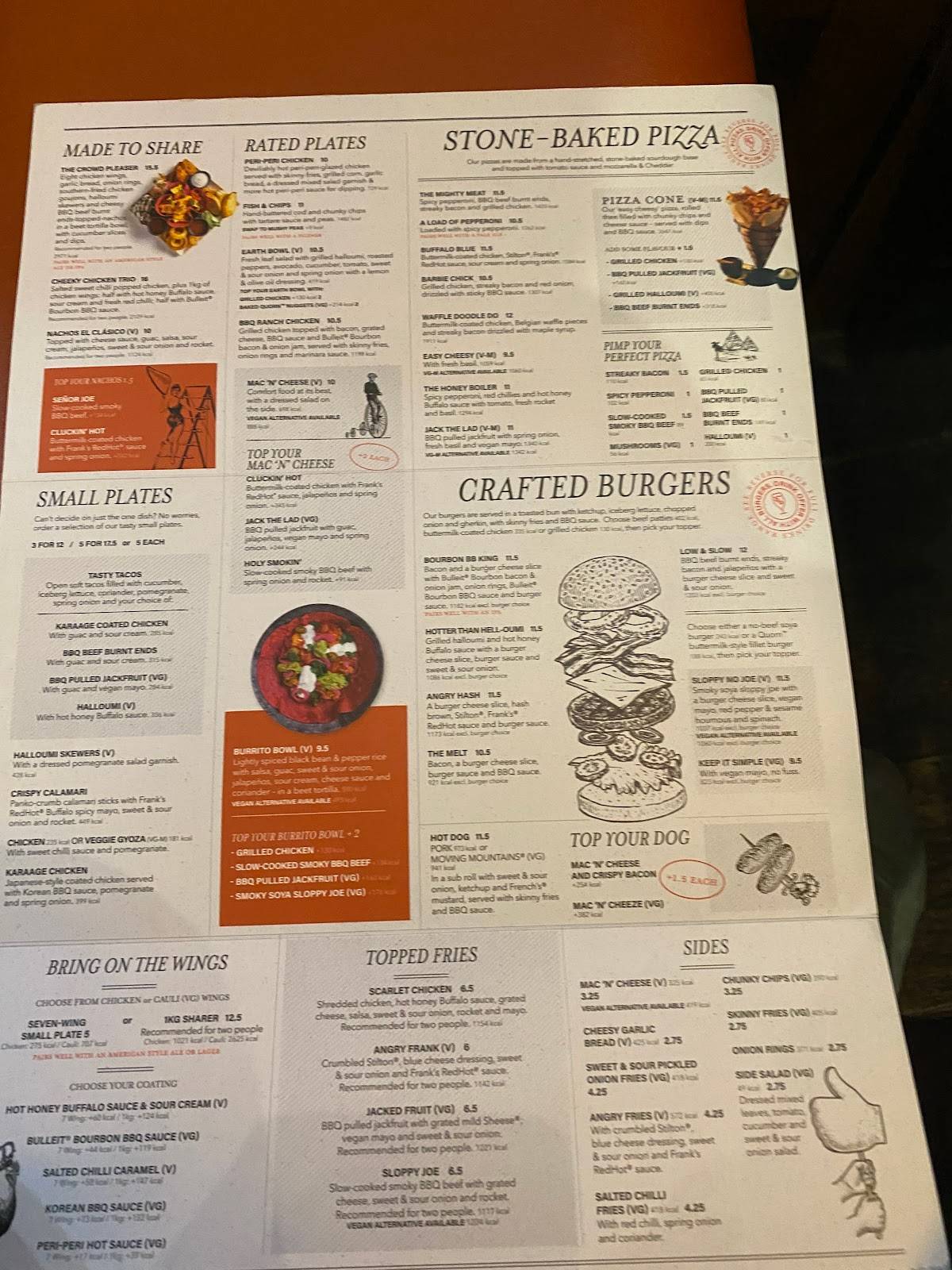 Menu at Friary Derby pub & bar, Derby, Friar Gate