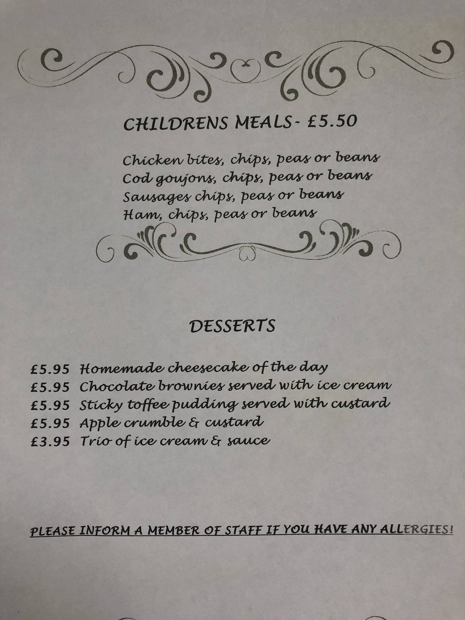 Menu at Huntsman pub & bar, Neyland