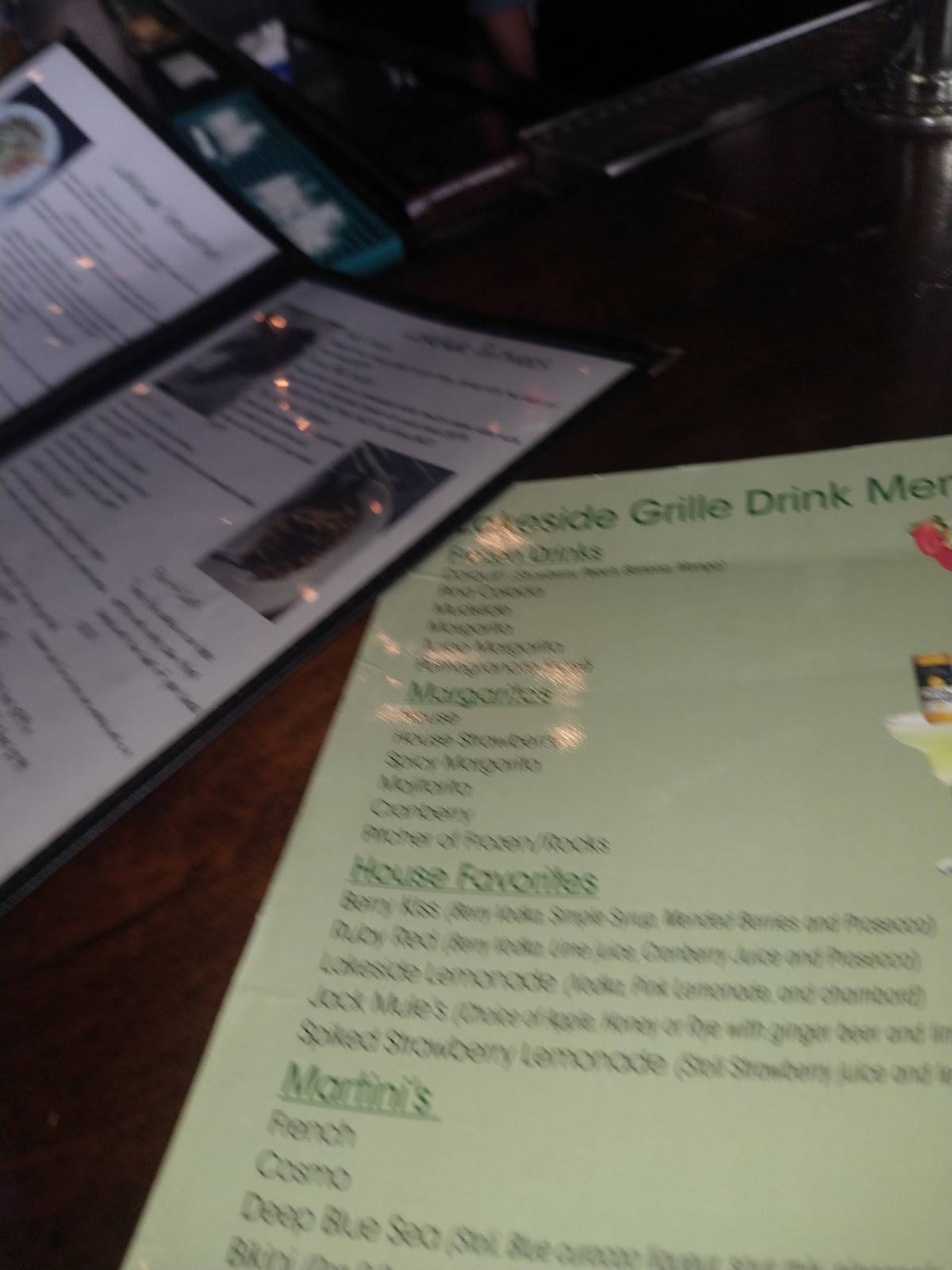 Menu at Lakeside Grille pub & bar, Mahopac, 156 E Lake Blvd