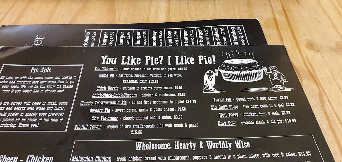 Menu at Midge Hall pub & bar, Leyland