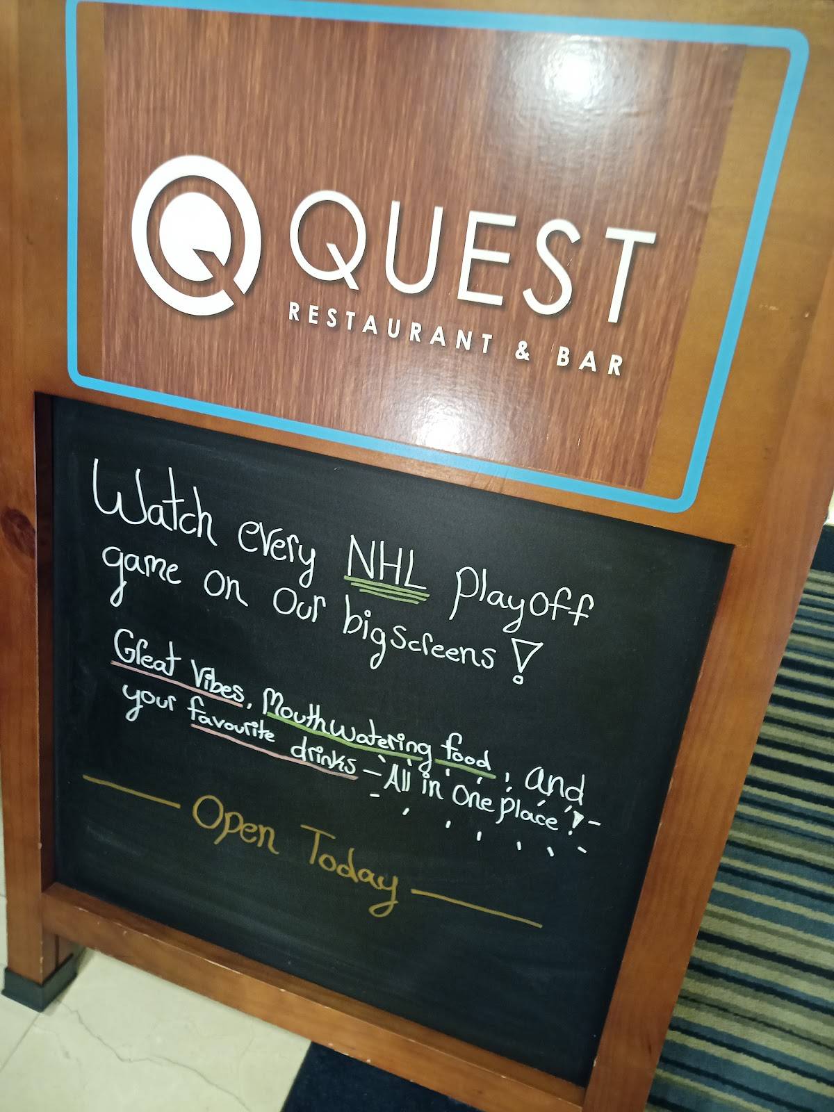 Menu at Quest Restaurant and Bar, Mississauga