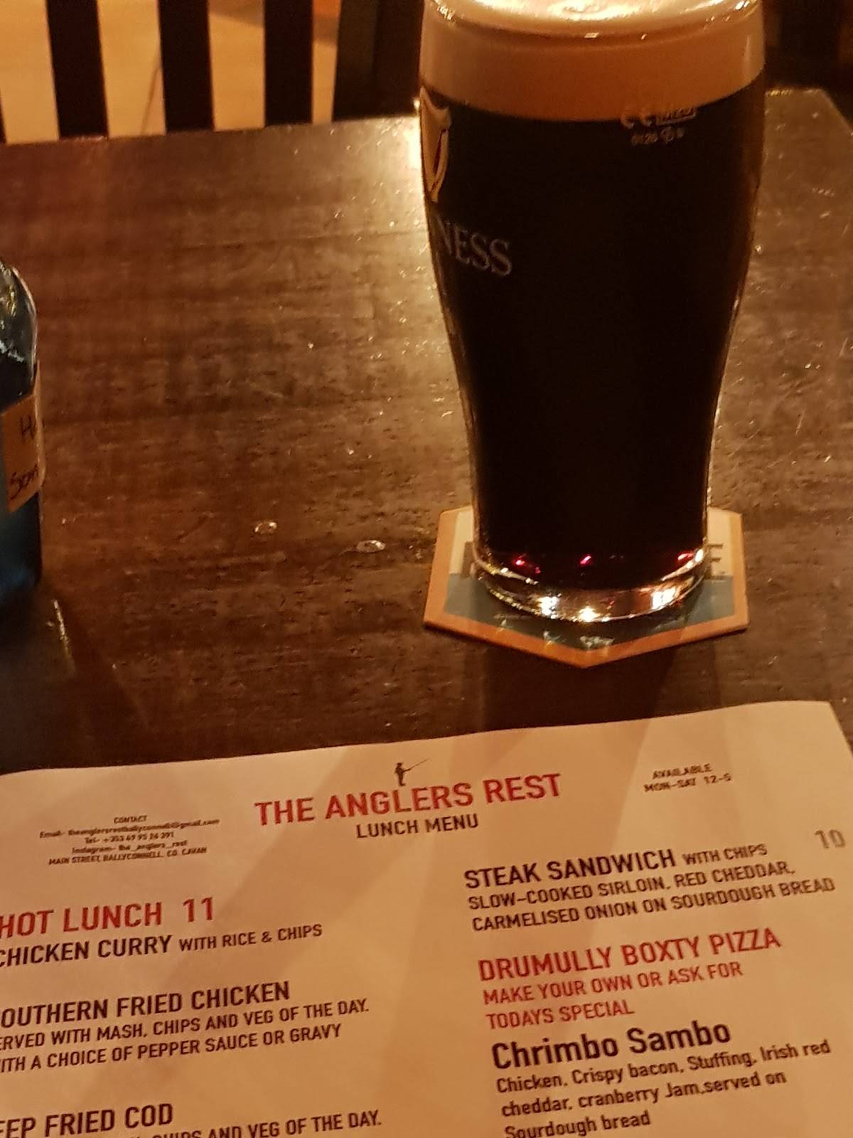Menu at The Anglers Rest pub & bar, Ballyconnell, Main St
