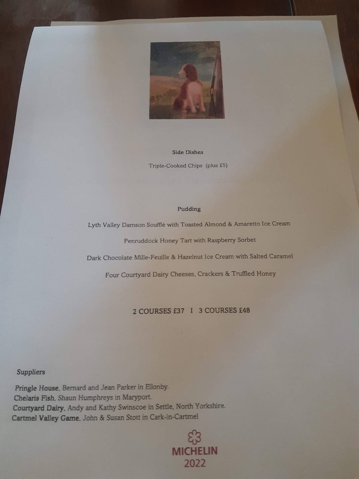 Menu at The Dog and Gun Inn pub & bar, Skelton
