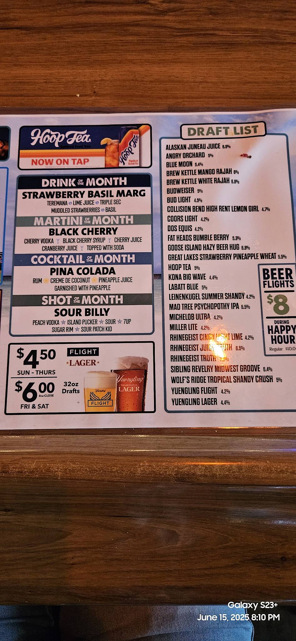 Menu at The Local Bar Strongsville, Strongsville