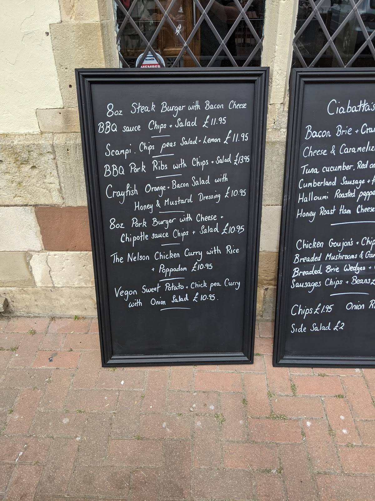 Menu at The Lord Nelson pub & bar, Reedham