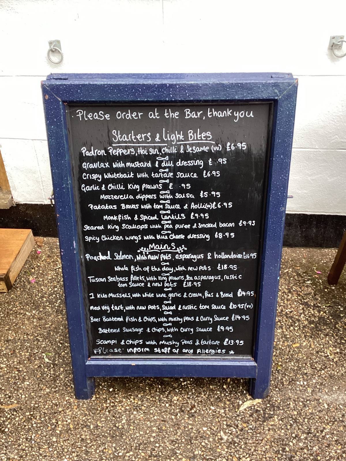 Menu at The Riverside pub & bar, Chepstow