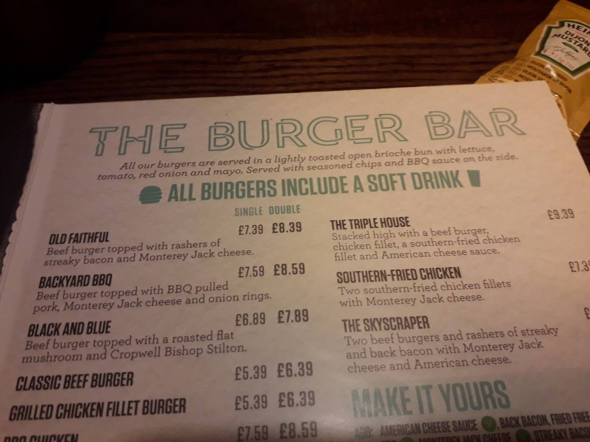Menu at The Wagon And Horses pub & bar, Gloucester