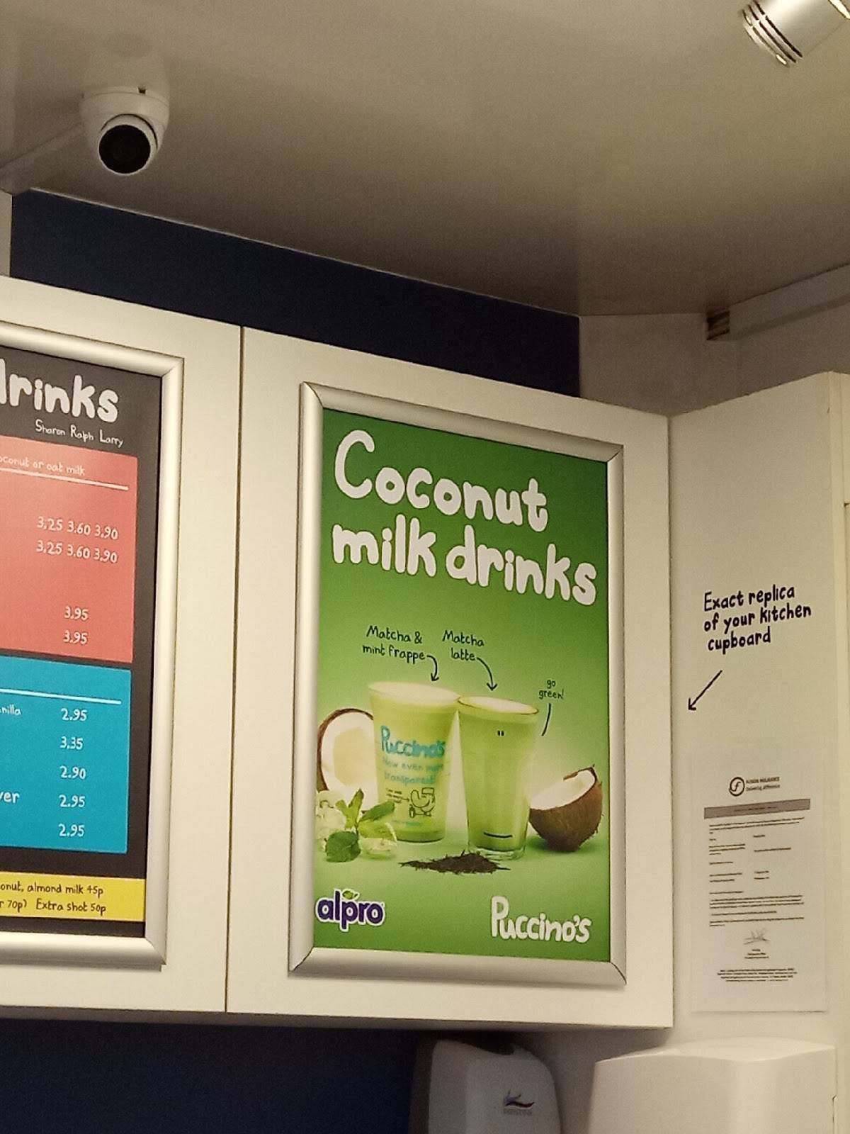 Menu at Puccino's, London, Seven Sisters Road Station Place Finsbury ...