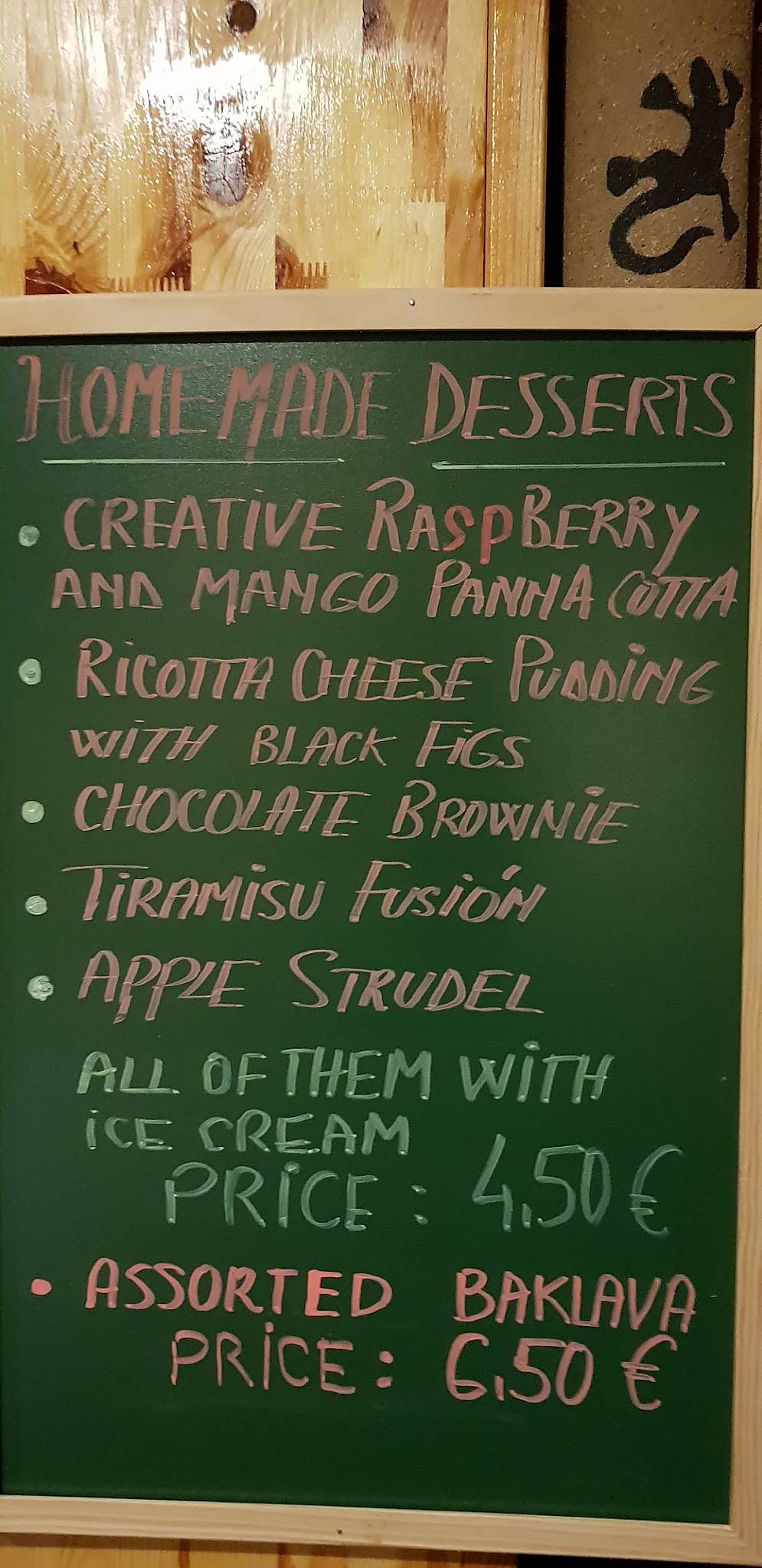 Menu at Bambi Gourmet restaurant, Puerto de la Cruz