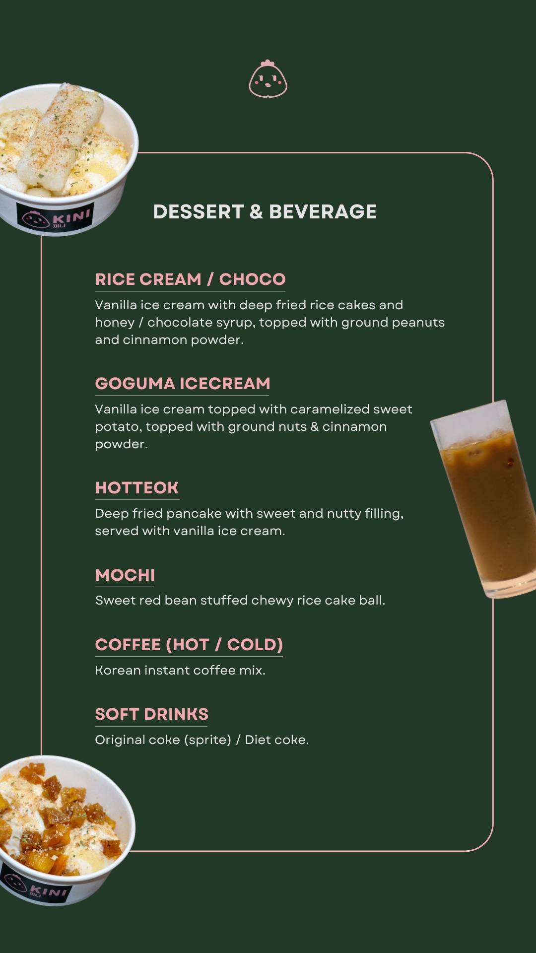 Menu at KINI, Pune