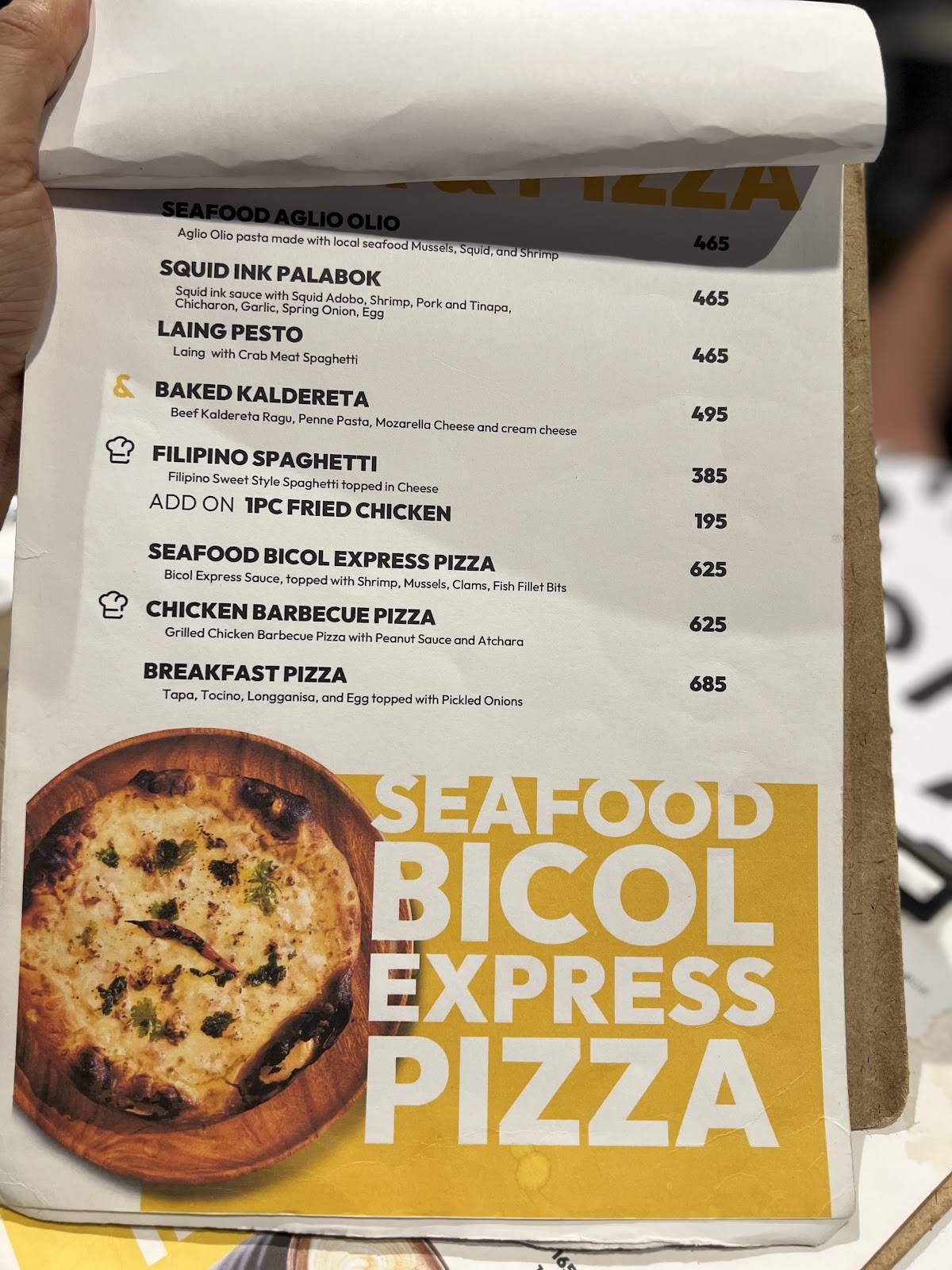 Menu at Rogue&Co cafe, Quezon City