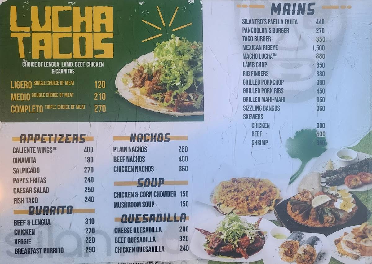 Menu at Silantro Fil-Mex Cantina (Eastwood branch) restaurant, Quezon ...
