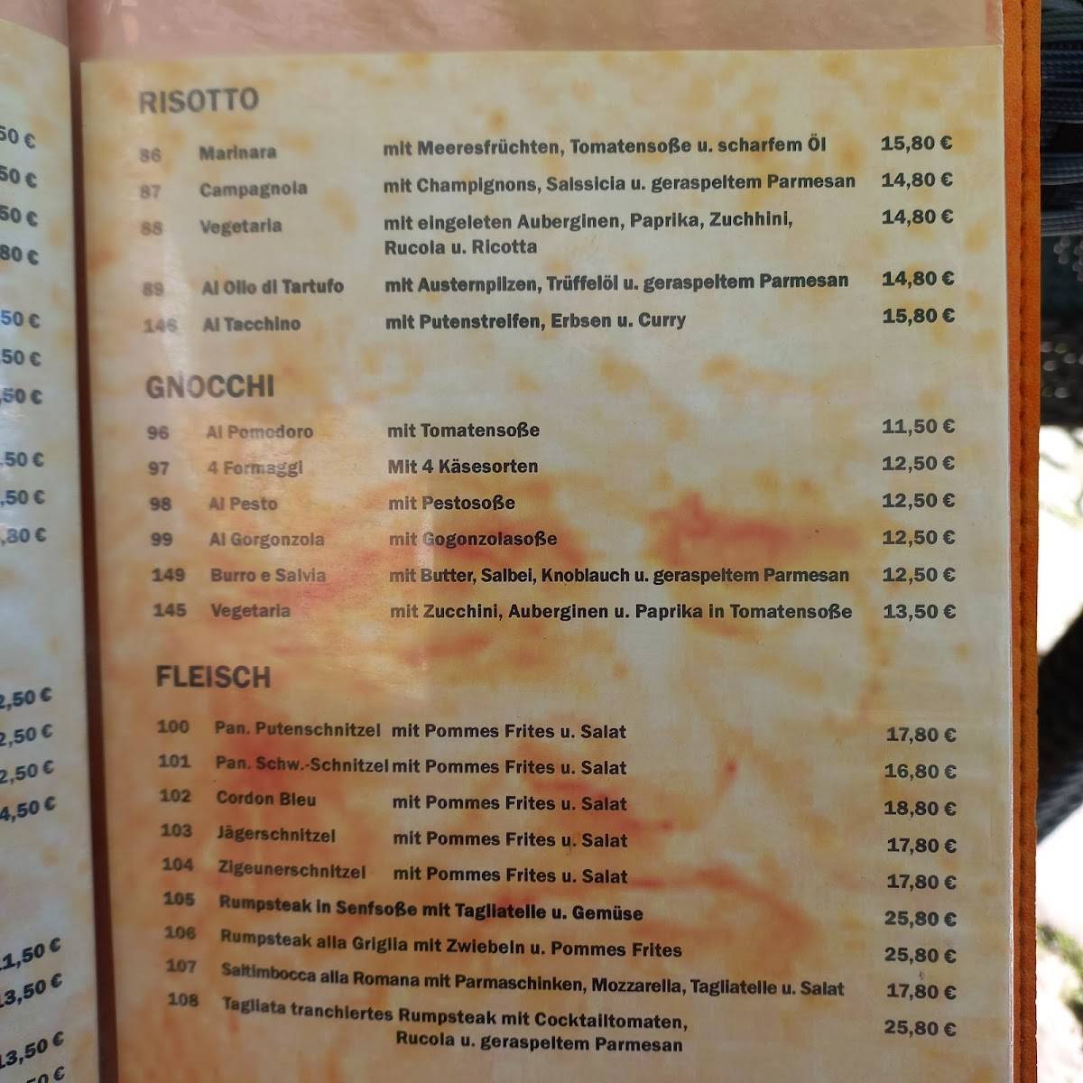 Speisekarte von R. Ditolve Caffe Da Vinci pizza, Waldkirch