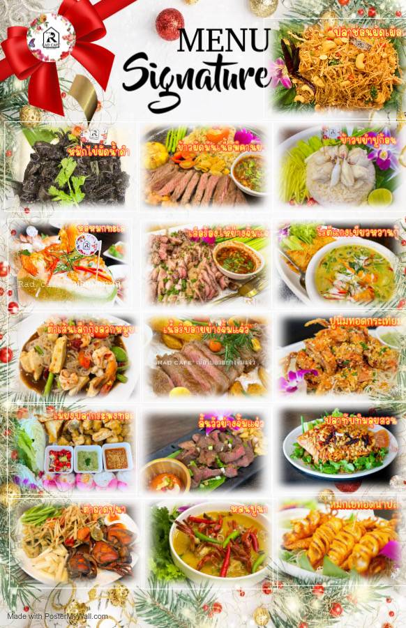 Carta de RAD Cafe & eatery (SEAFOOD), Rua Yai