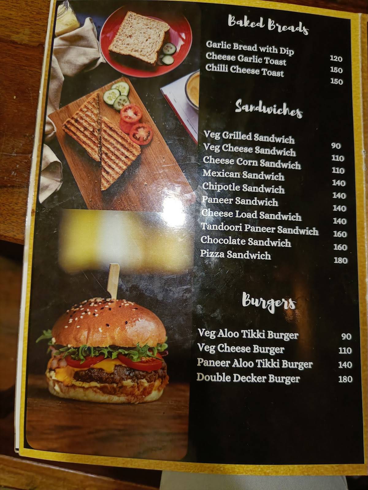 Menu at Meow the Cat Cafe, Raipur
