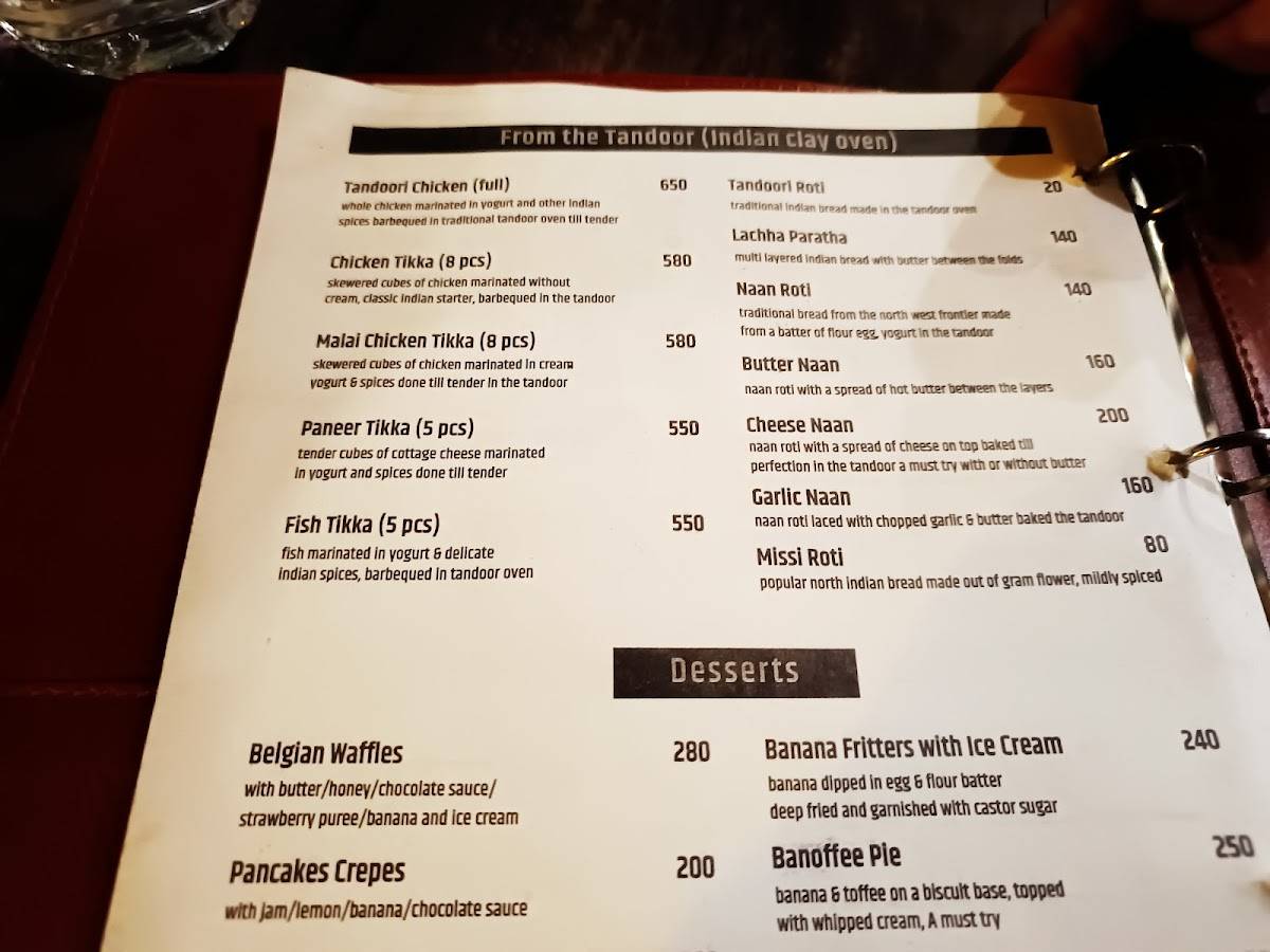 Menu at Raja Cafe Restaurant, Khajuraho