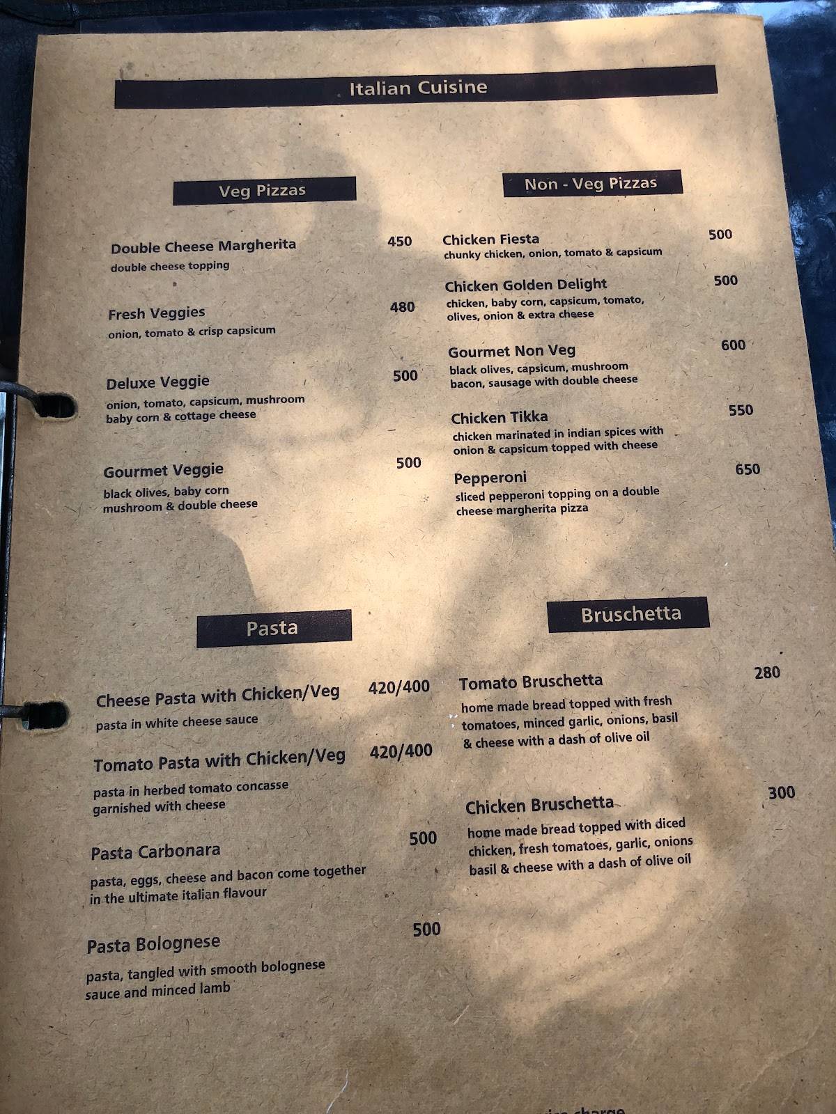 Menu at Raja Cafe Restaurant, Khajuraho