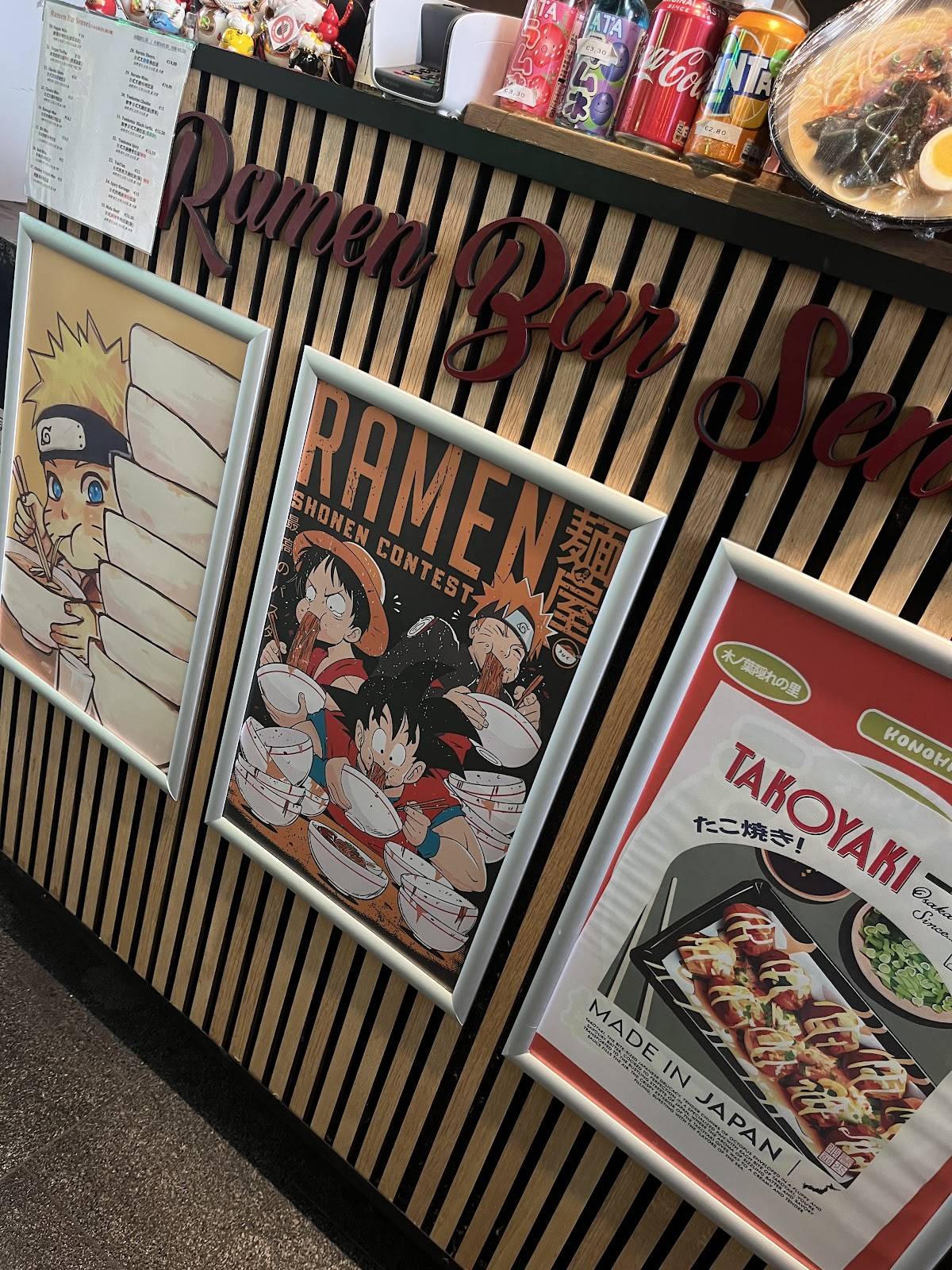 Menu at Ramen Bar Sensei, Rotterdam