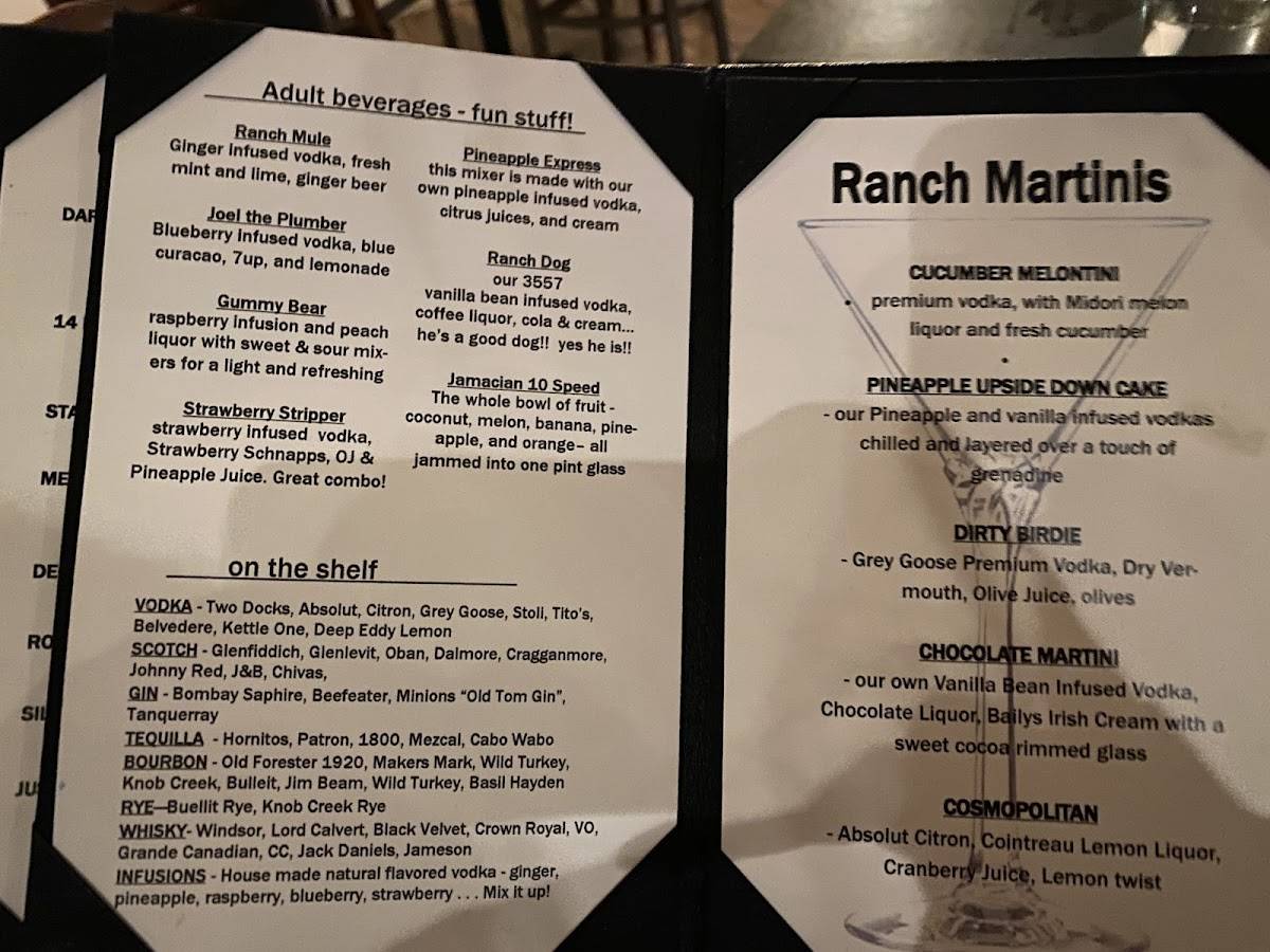 Menu at Ranch Steakhouse, Devils Lake, ND-20