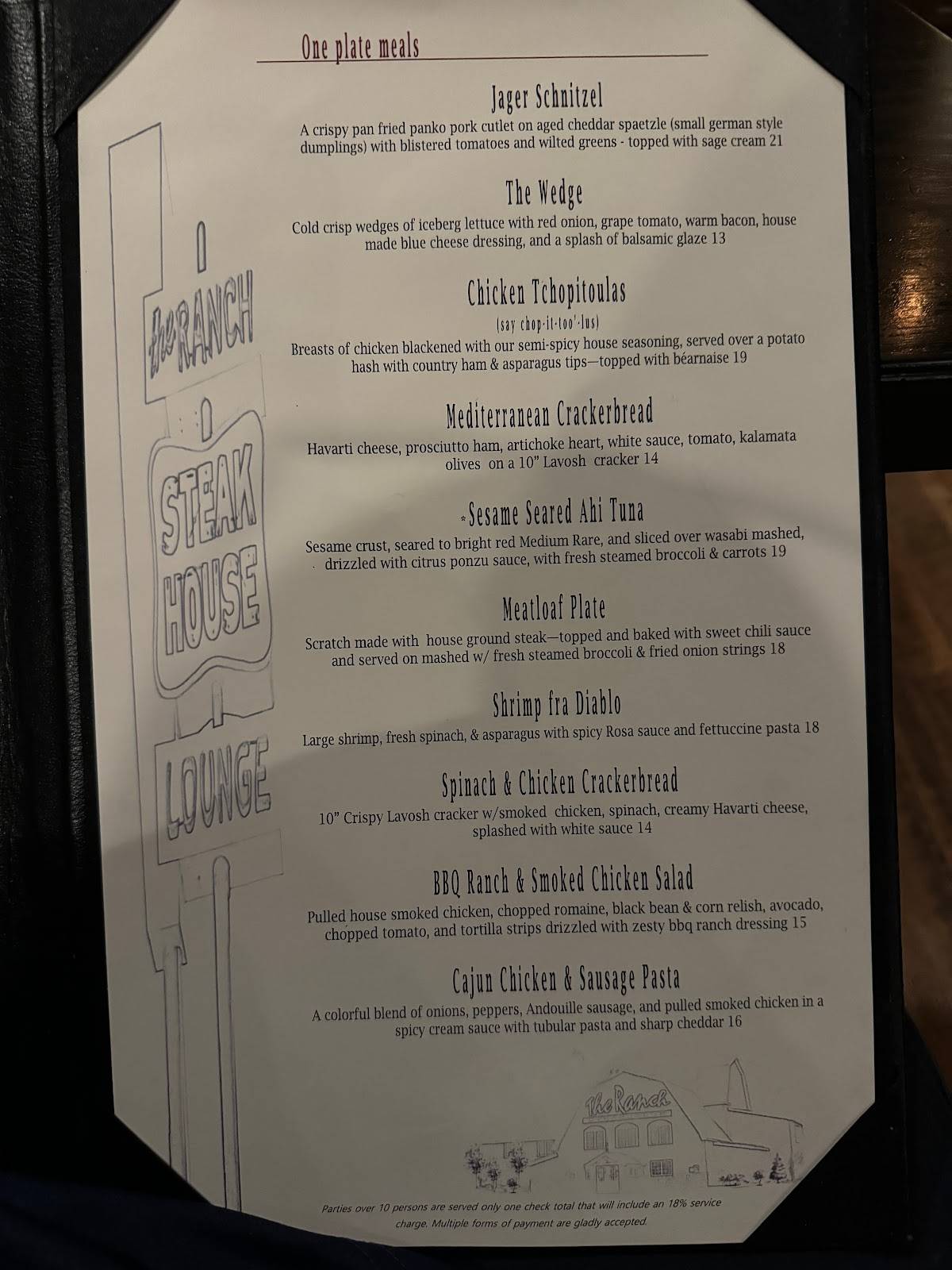 Menu at Ranch Steakhouse, Devils Lake, ND-20