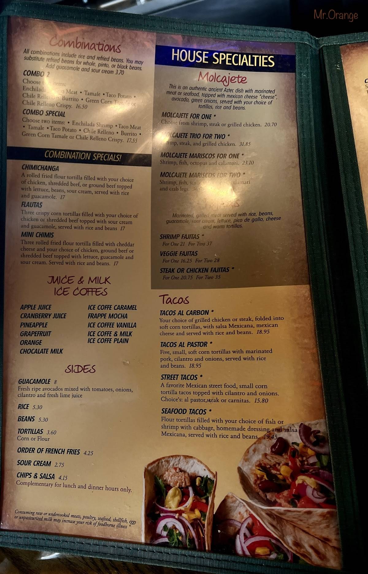 Menu at Rancho Rustico Restaurant, Tucson, E Old Vail Rd