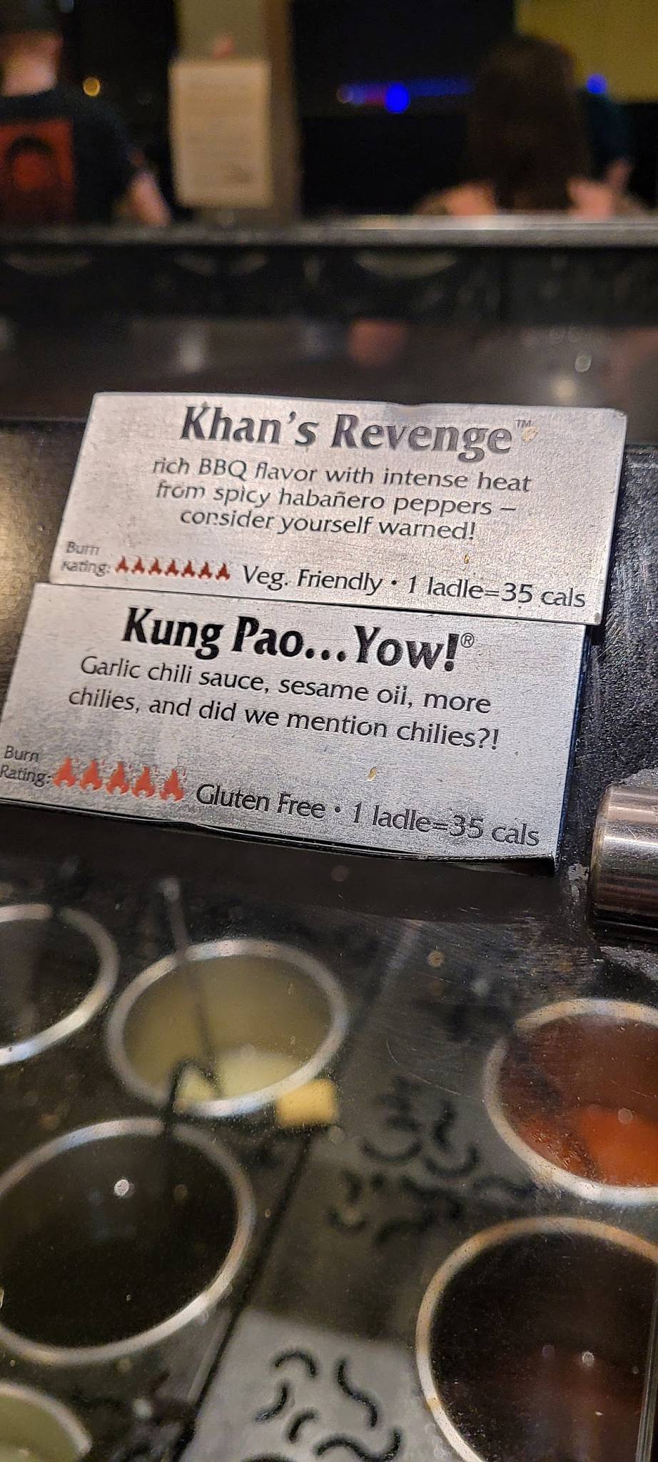 Menu at HuHot Mongolian Grill restaurant, Rapid City