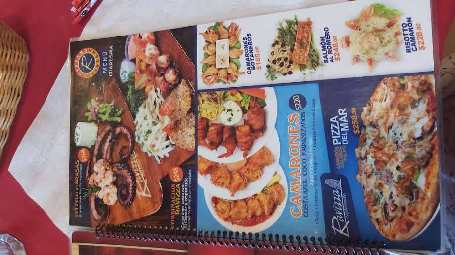 Carta del restaurante Ravizza Ristorante, Mexicali, Blvd. Benito Juárez 1400