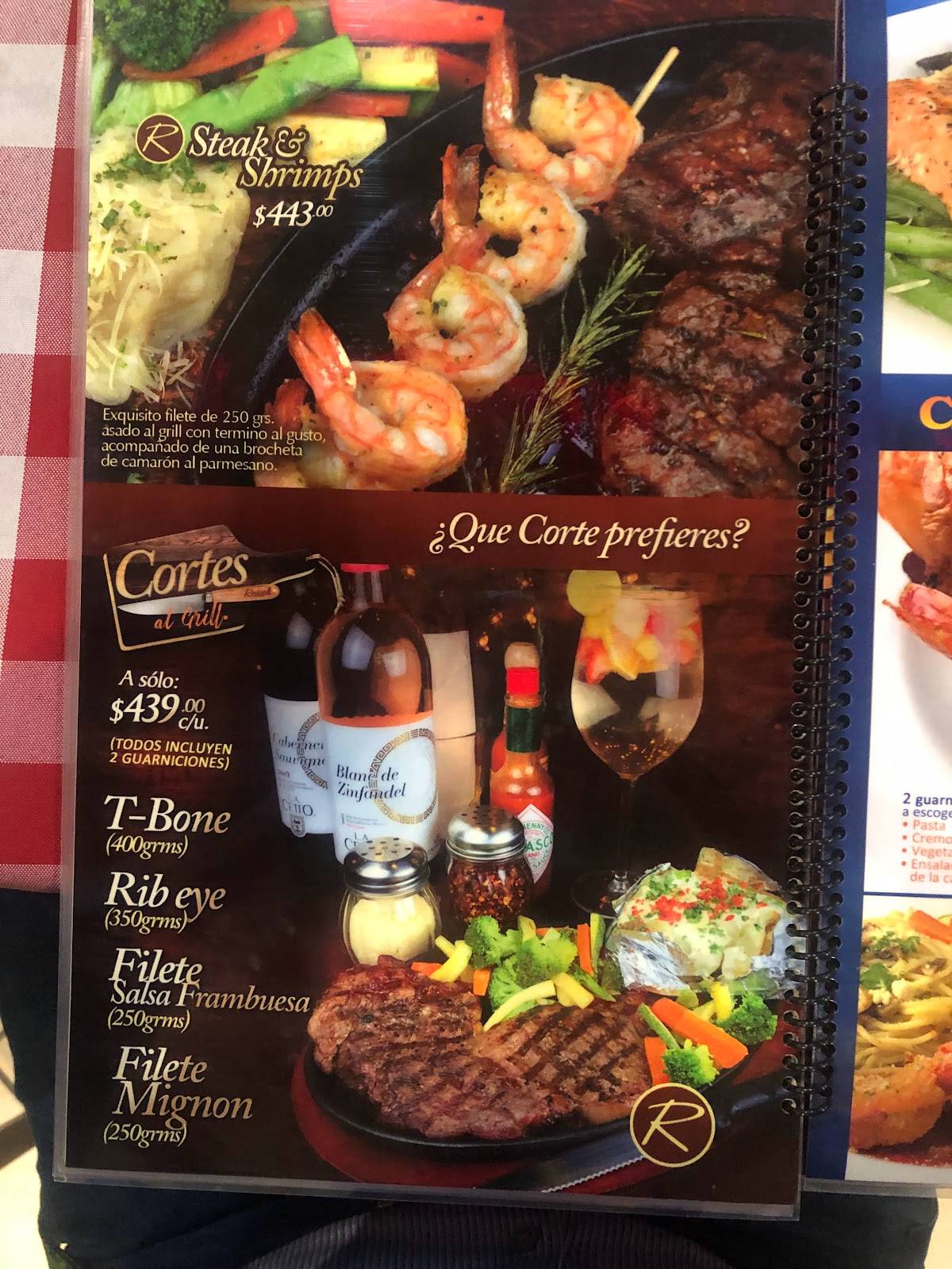 Carta del restaurante Ravizza Ristorante, Mexicali, Blvd. Benito Juárez ...
