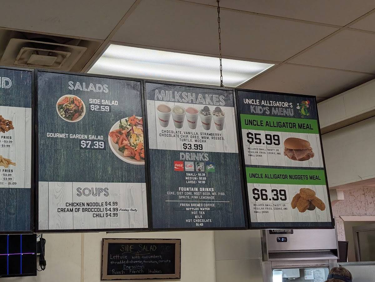 Menu at Rax restaurant, Joliet