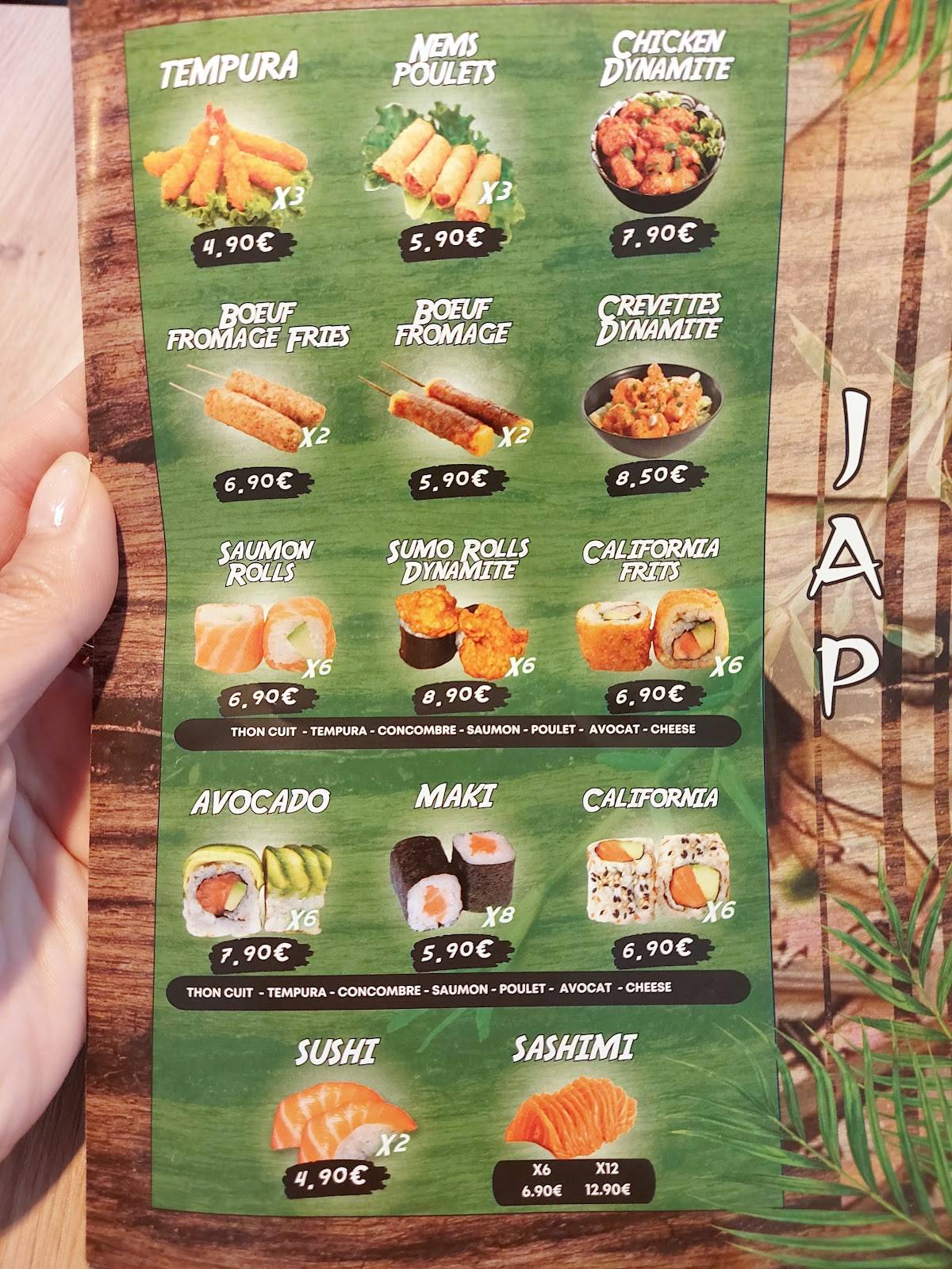 Menu au Raya thaï restaurant, Paris