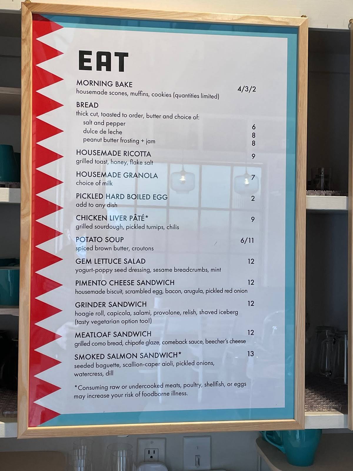Menu at Red Arrow Coffee & Cafe, Seattle