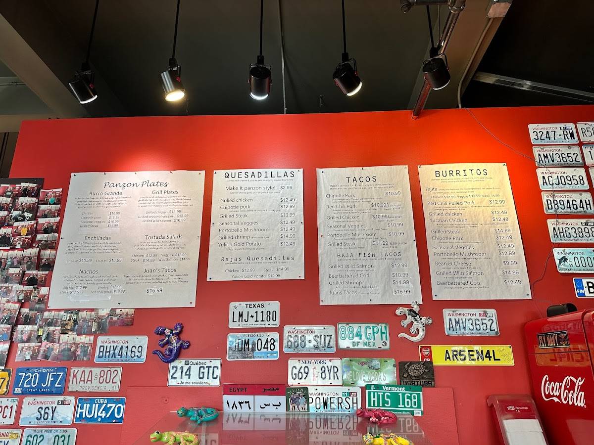 Menu at Ooba Tooba restaurant, Redmond, NE 83rd St