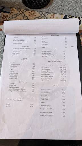 Menu at Reef Café Puerto Princesa restaurant, Puerto Princesa