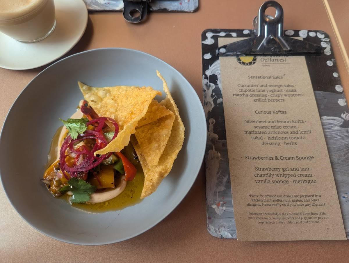 Menu at Refettorio OzHarvest Sydney restaurant, Surry Hills
