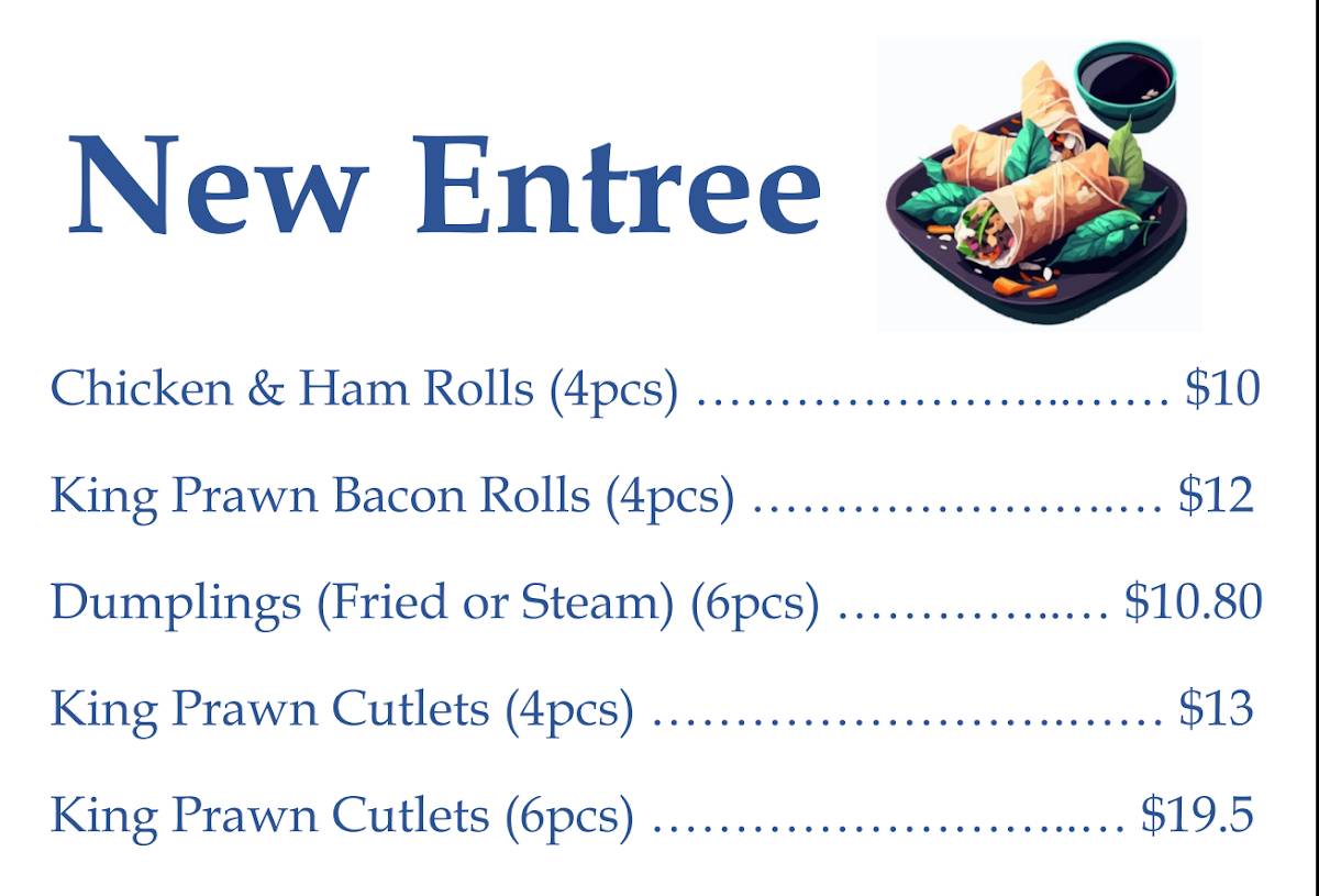 Menu at Regent Chinese Takeaway restaurant, Berkeley Vale