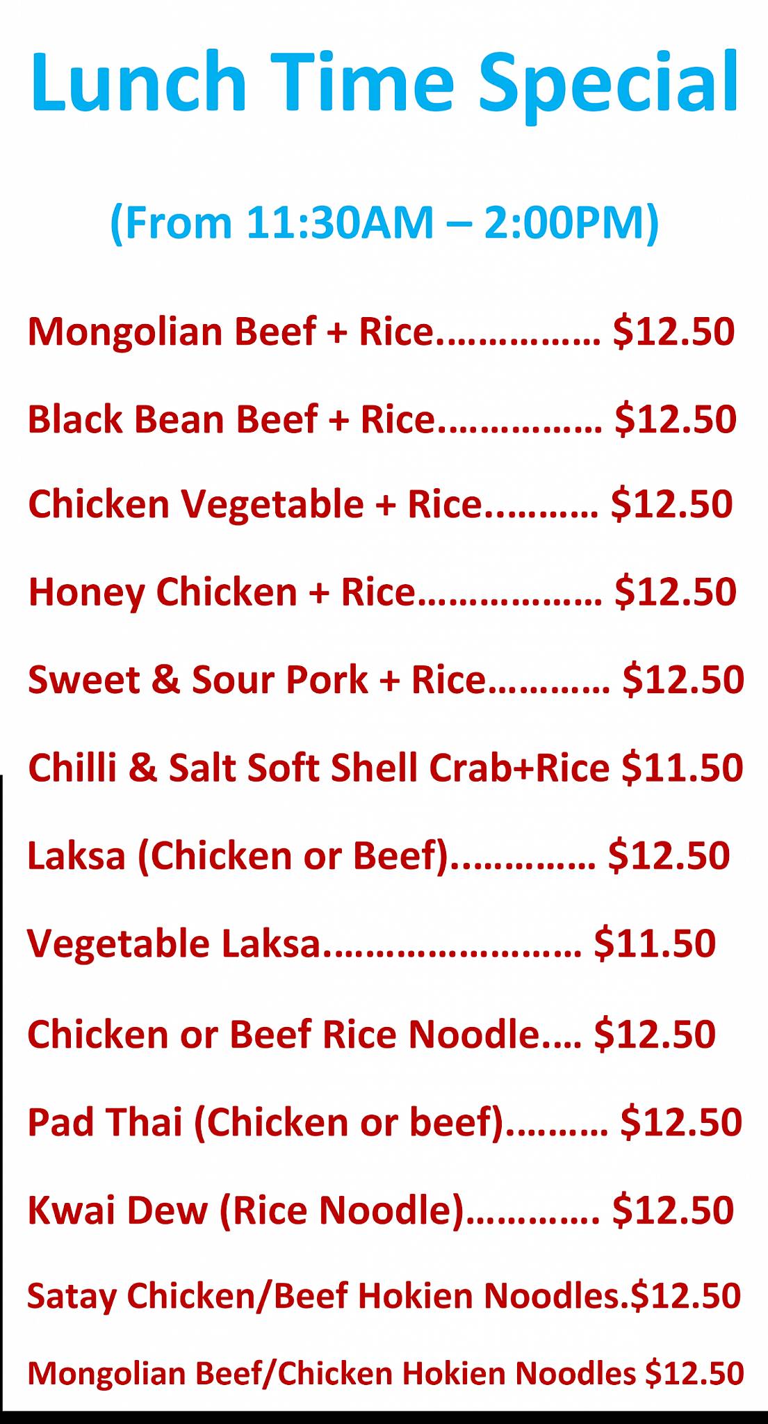 Menu at Regent Chinese Takeaway restaurant, Berkeley Vale
