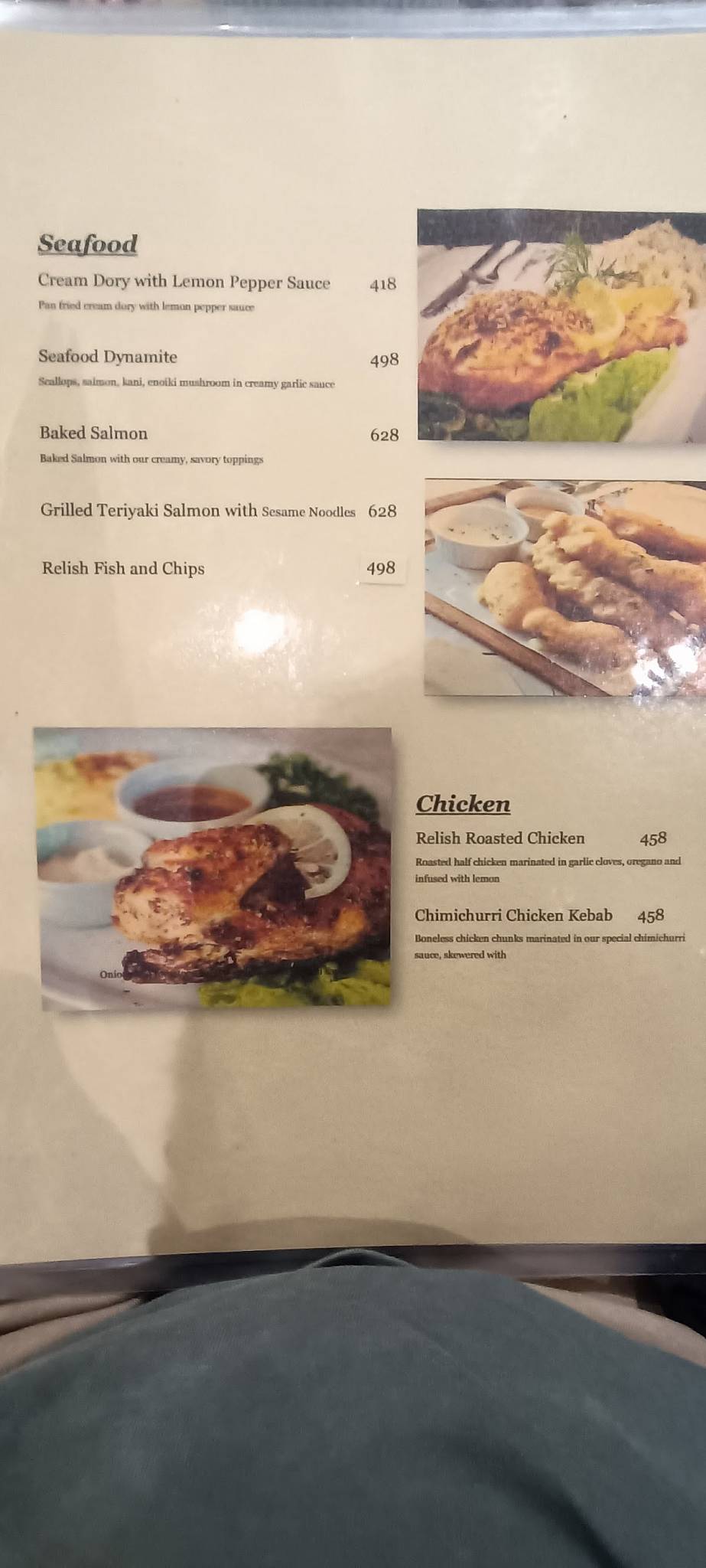 Menu at Relish, Hello Happiness! restaurant, Quezon City