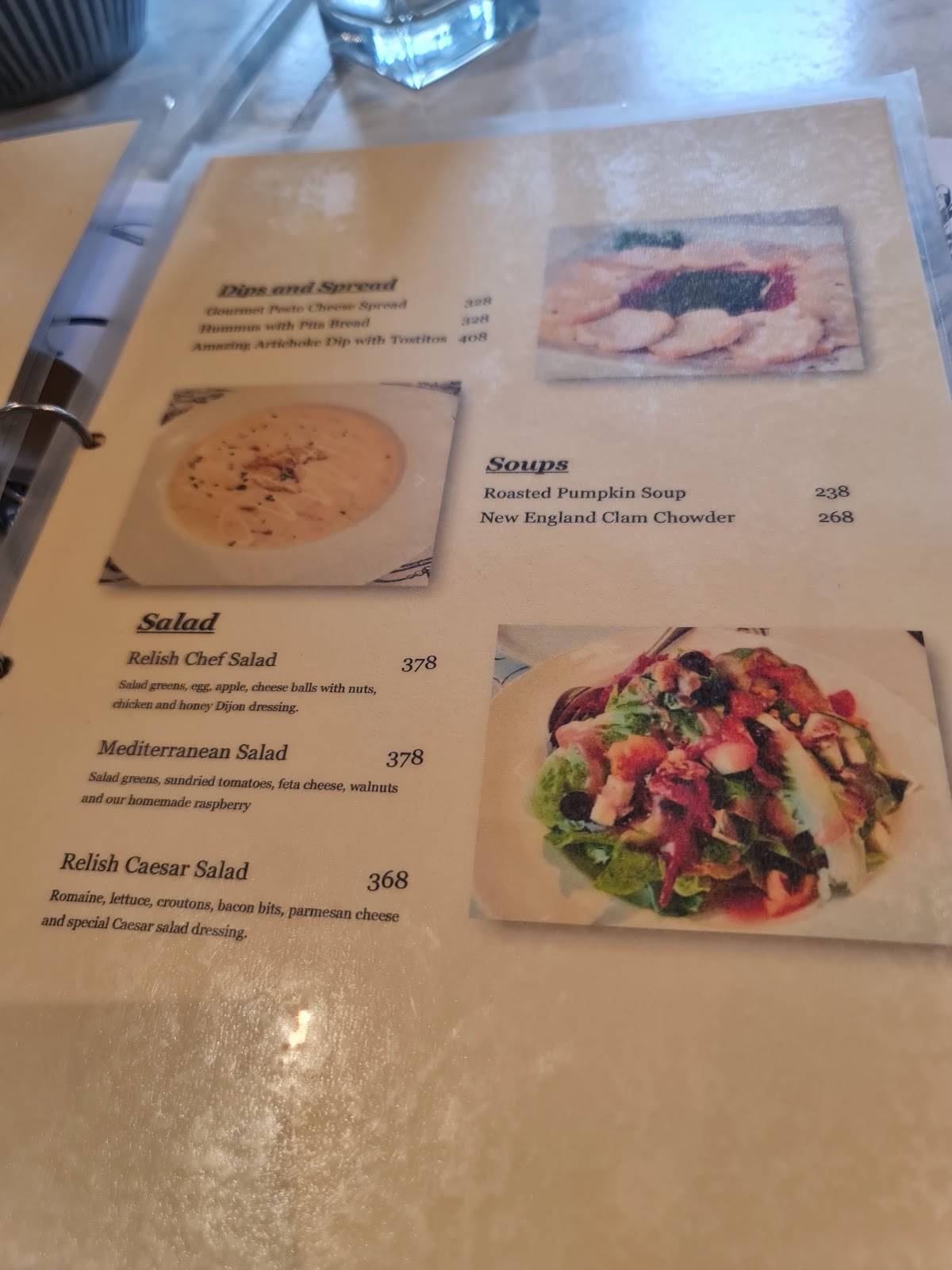 Menu at Relish, Hello Happiness! restaurant, Quezon City