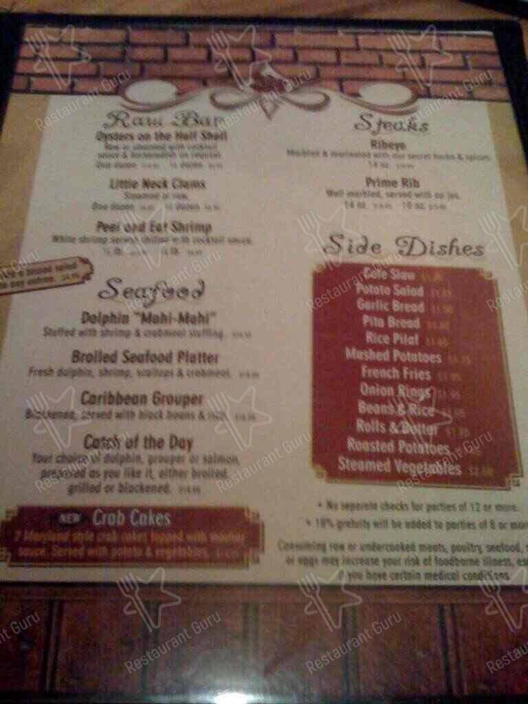 Menu at Abbey Road Social Club, West Palm Beach