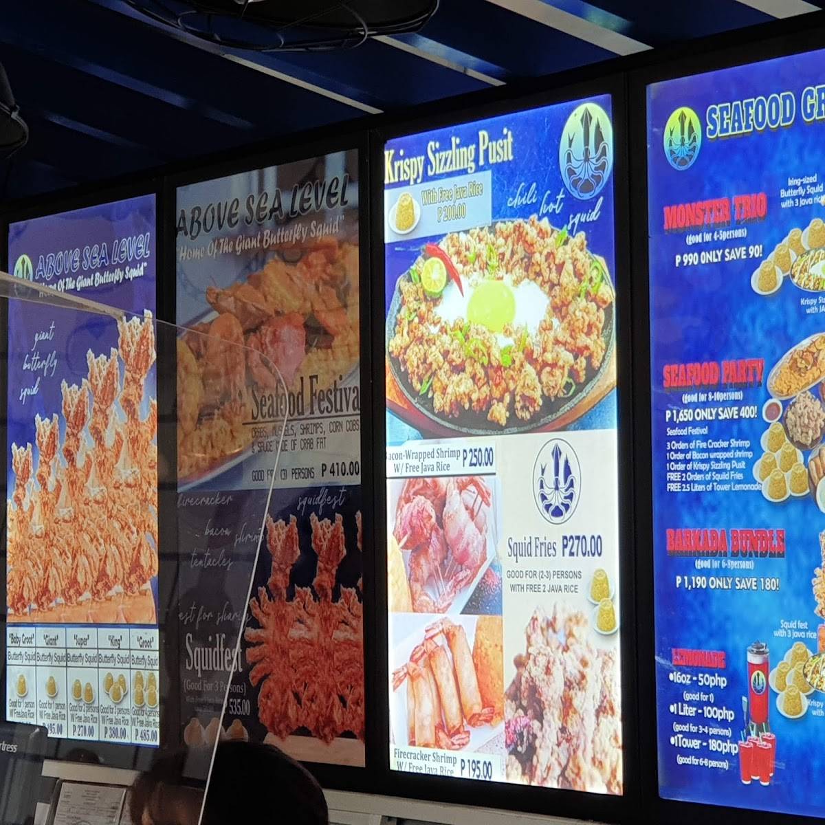 Menu at Above Sea Level Solenad Nuvali restaurant, Santa Rosa