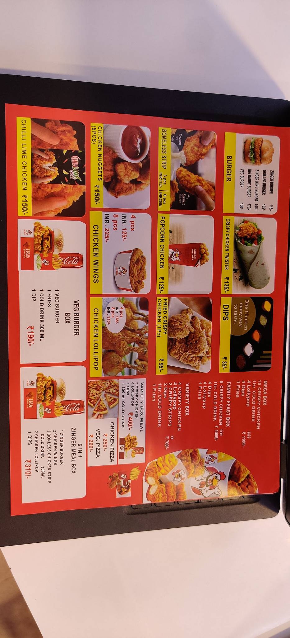 Menu at Al Baik - The Taste Of Middle East, Calangute