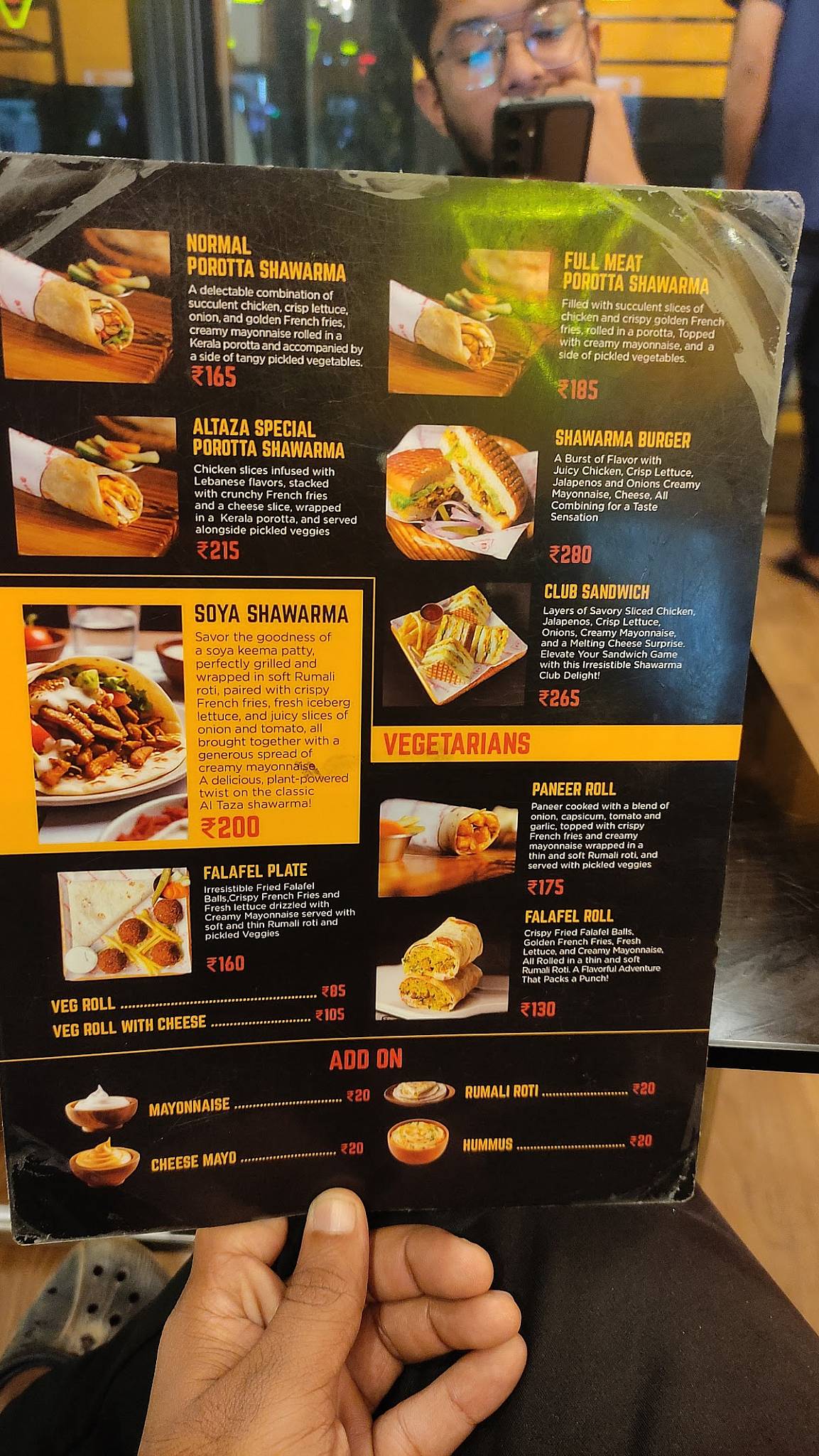 Menu at Al Taza - Thrissur, Thrissur