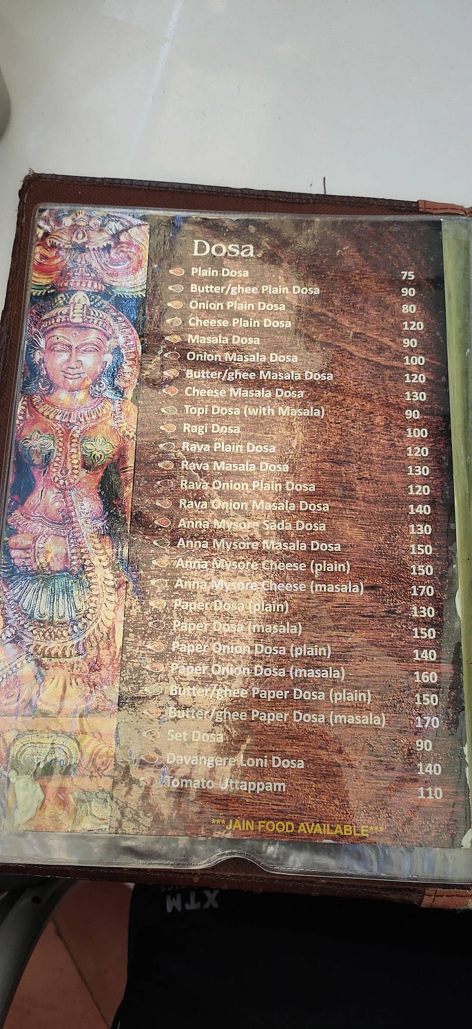 Menu at ANNA, Pune, Parmar Square