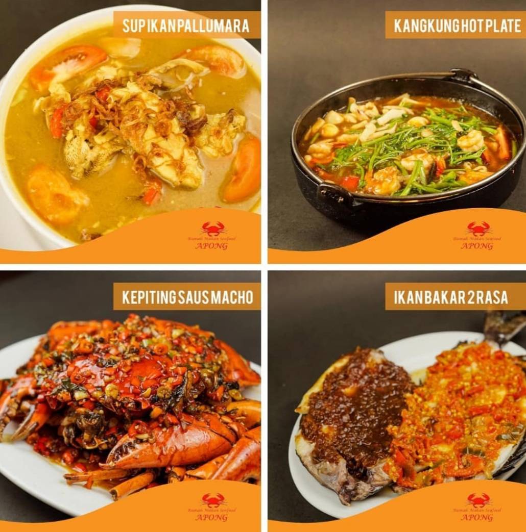 Menu at Restaurant Apong Seafood, Balikpapan