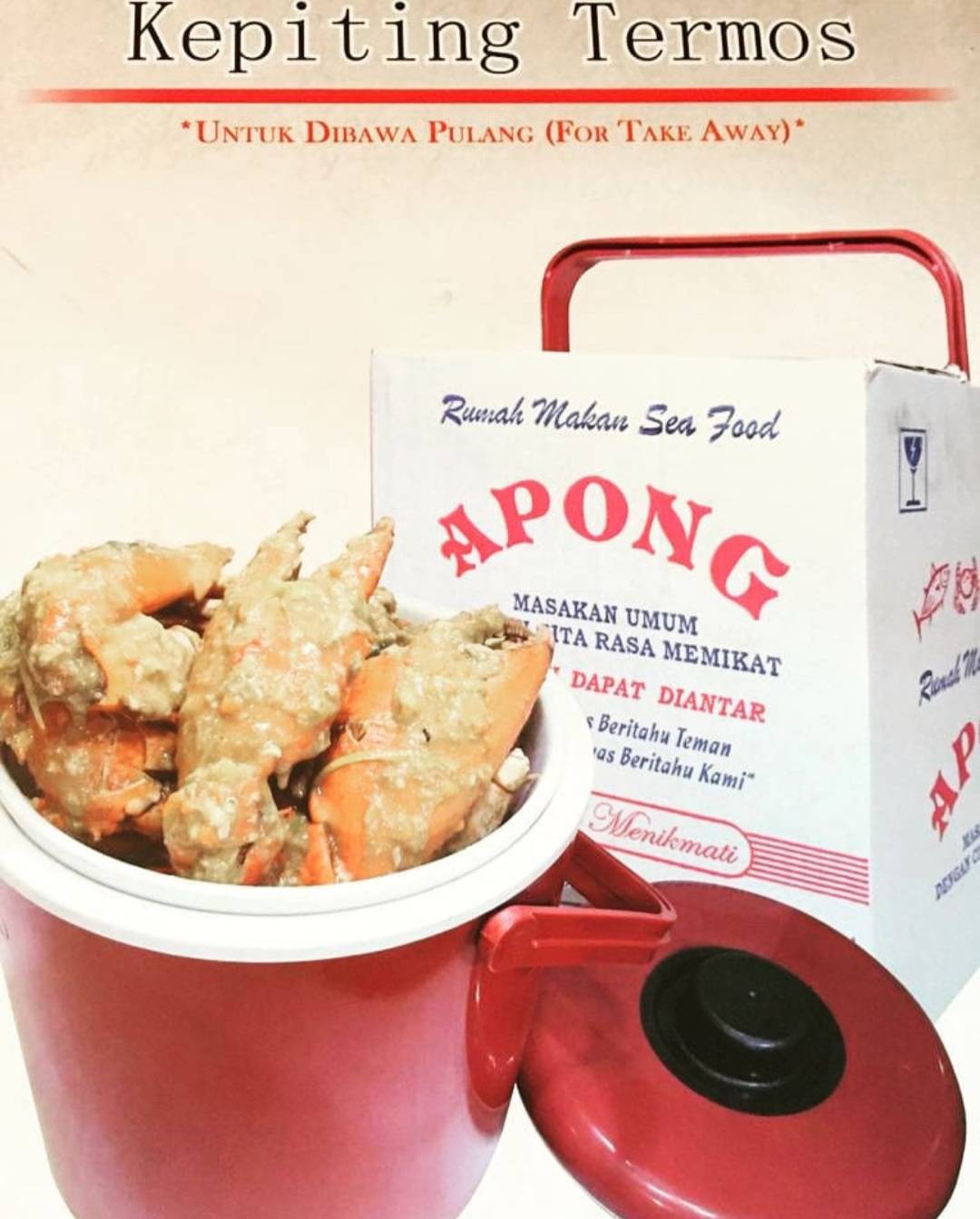 Menu at Restaurant Apong Seafood, Balikpapan