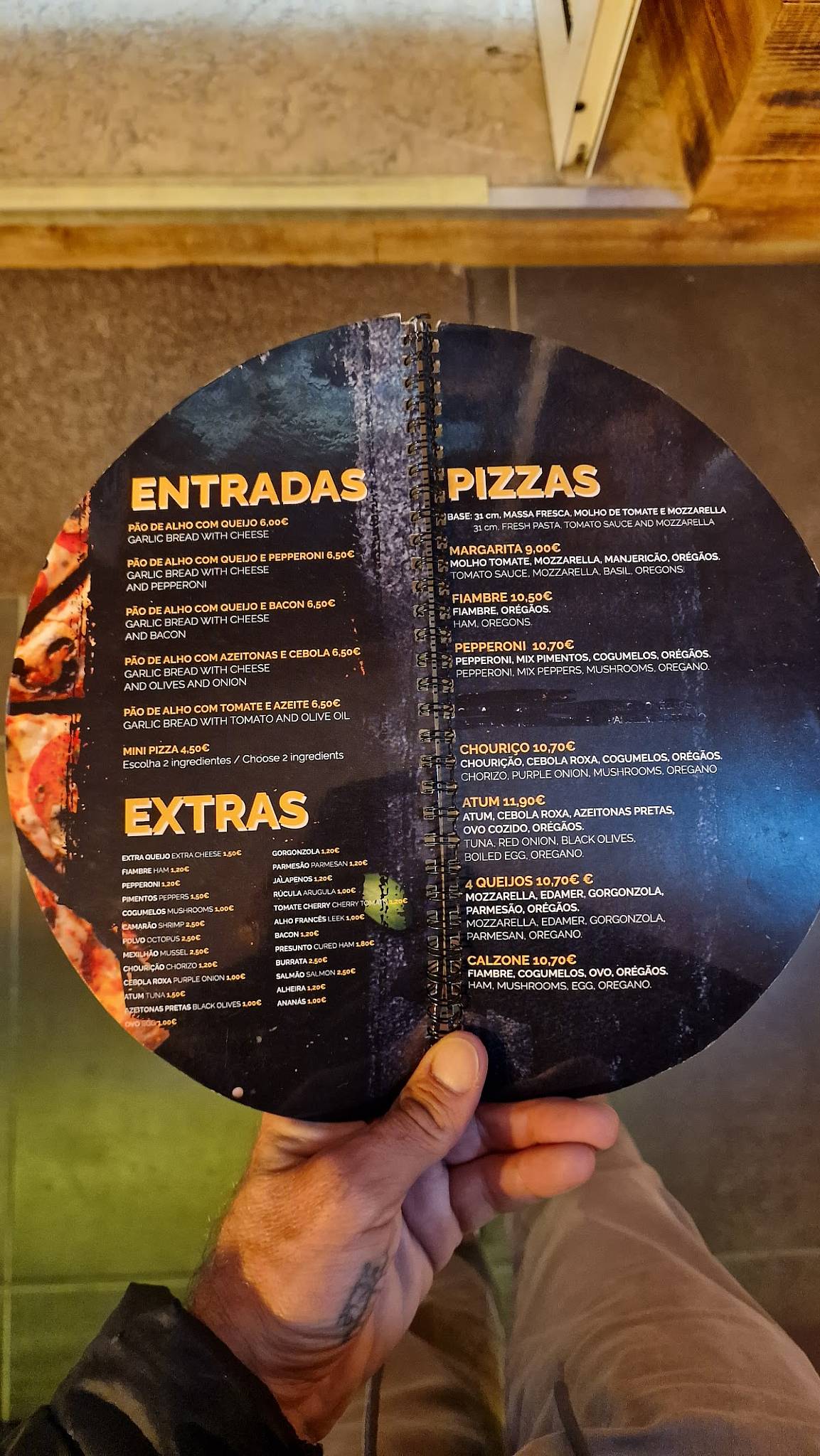 Menu em Art Pizza 2024 restaurante, Nazaré