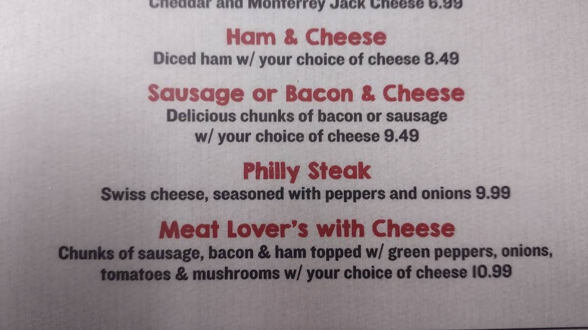 Menu at Aunt Bea's Home Cooking restaurant, Greeneville