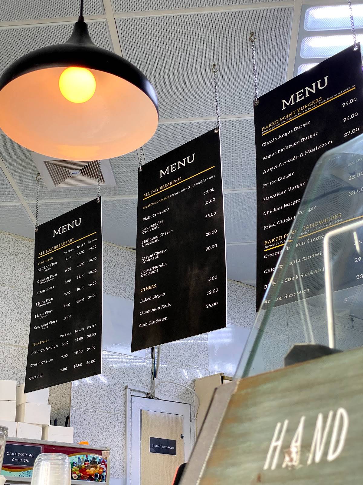 Menu at Baked Point Burgers & Bubble Tea restaurant, Abu Dhabi